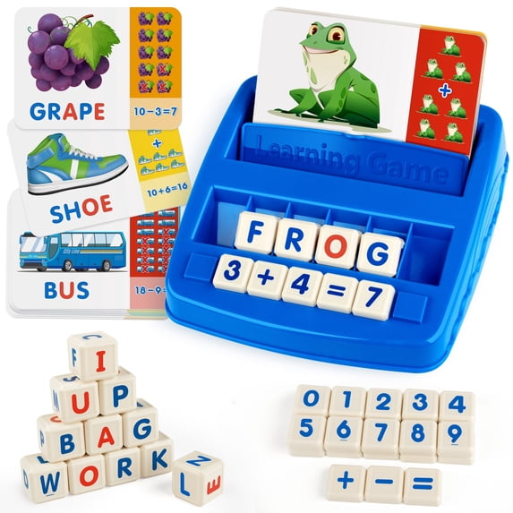 Coogam Matching Letter Game, Alphabet Spelling Flash Cards, Montessori ...