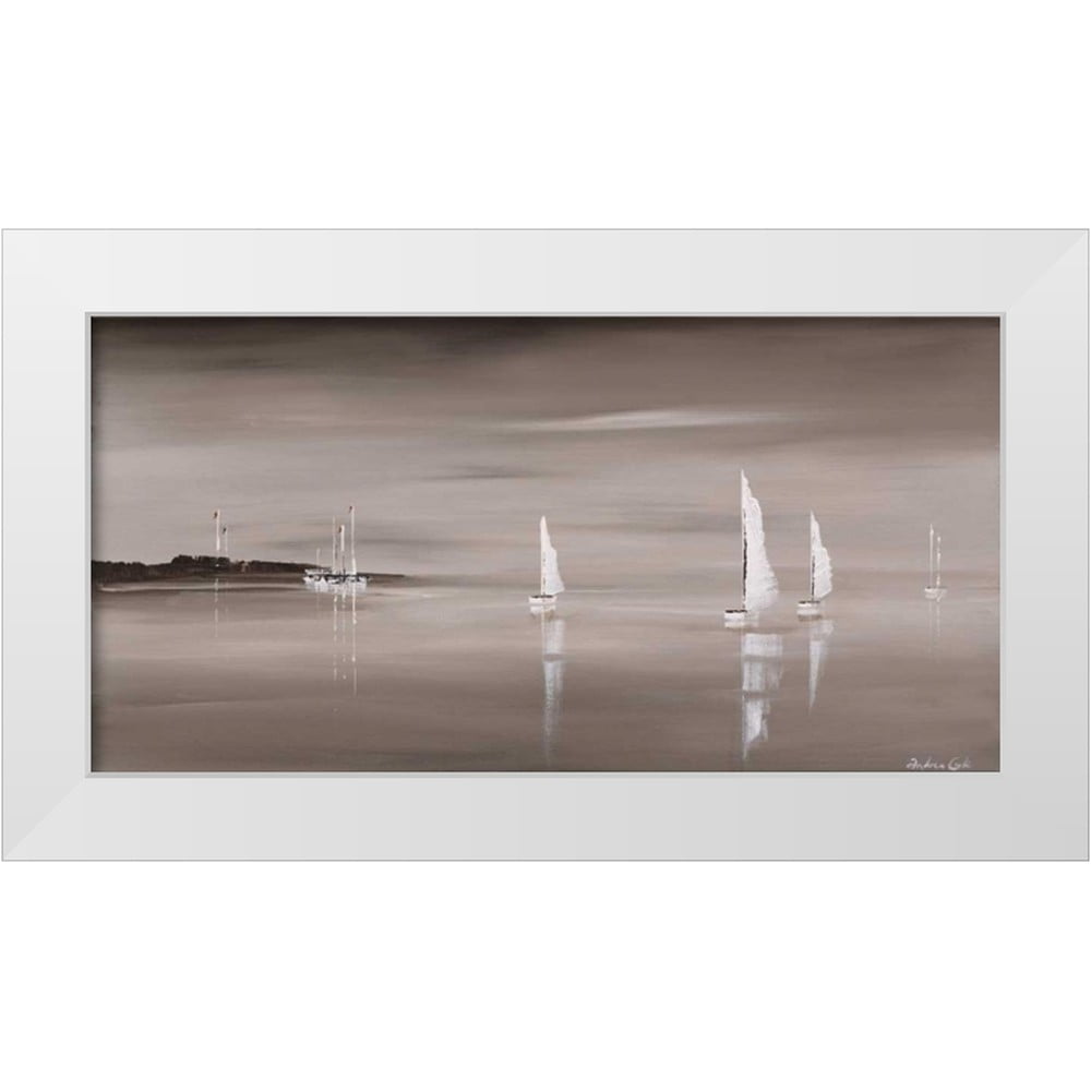 Cook, Andrea 18x11 White Modern Wood Framed Museum Art Print Titled ...