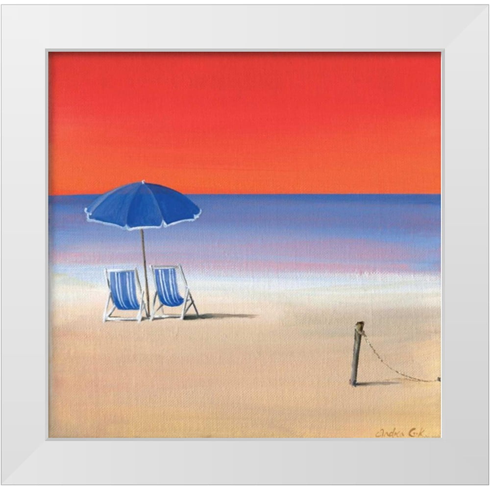 Cook, Andrea 26x26 White Modern Wood Framed Museum Art Print Titled ...