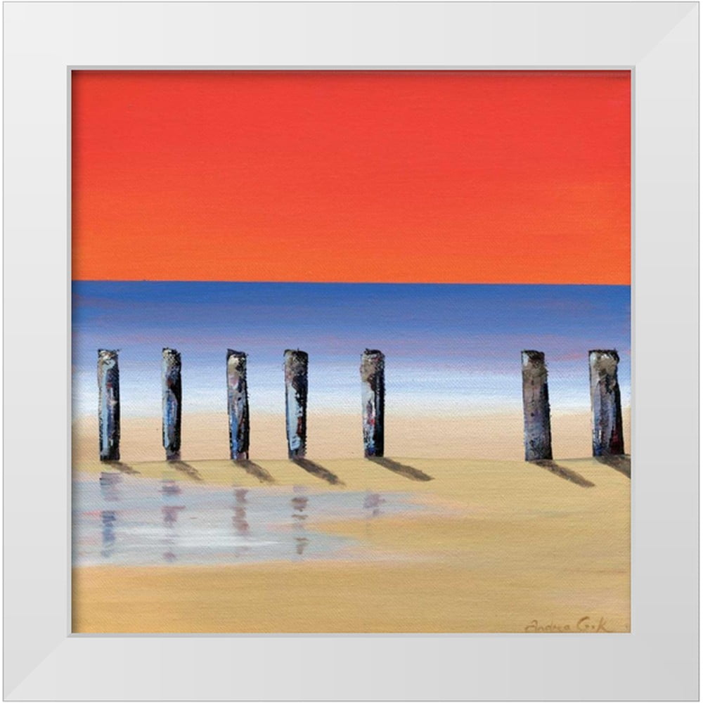 Cook, Andrea 26x26 White Modern Wood Framed Museum Art Print Titled ...
