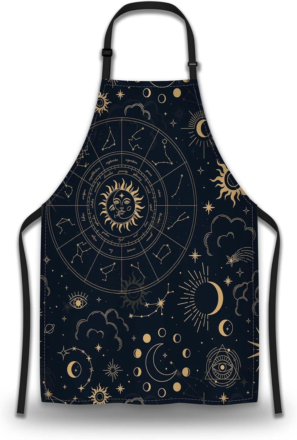 Cook Apron for Women Magic Astrology with Constellations Fun Aprons for ...