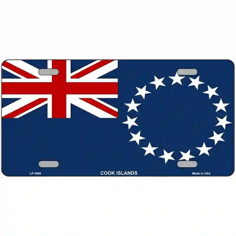 Cook Island Flag Metal Novelty License Plate 24" x 12" Large - Walmart.com