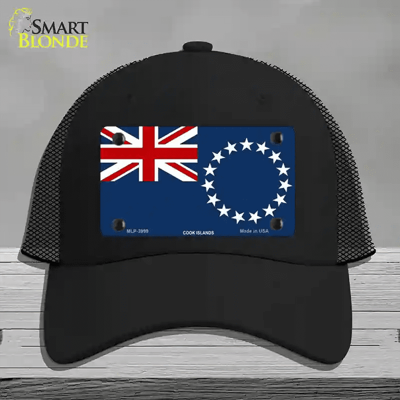 Cook Island Flag Novelty License Plate Hat Mesh Black - Walmart.com