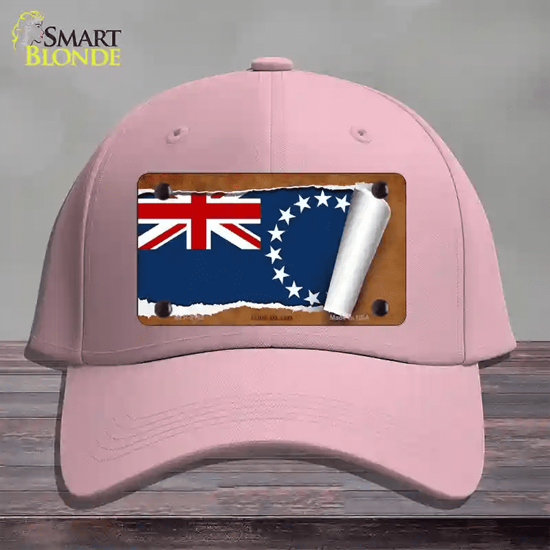 Cook Island Flag Scroll Novelty License Plate Hat Cotton Pink - Walmart.com
