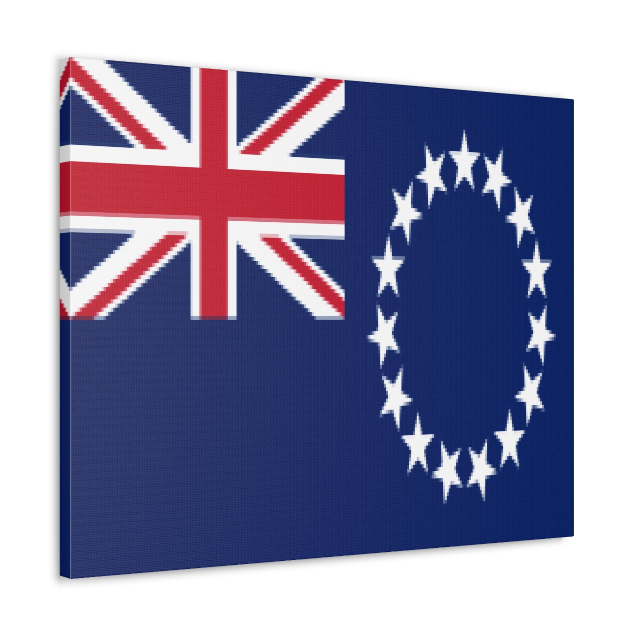 Cook Islands Country Flag Canvas Vibrant Wall Art Unframed Home Decor ...