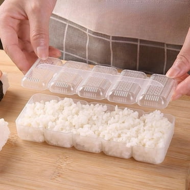 Sunsanly 6 Cavity Triangle Sushi Mold Onigiri Rice Ball Press Maker Non ...