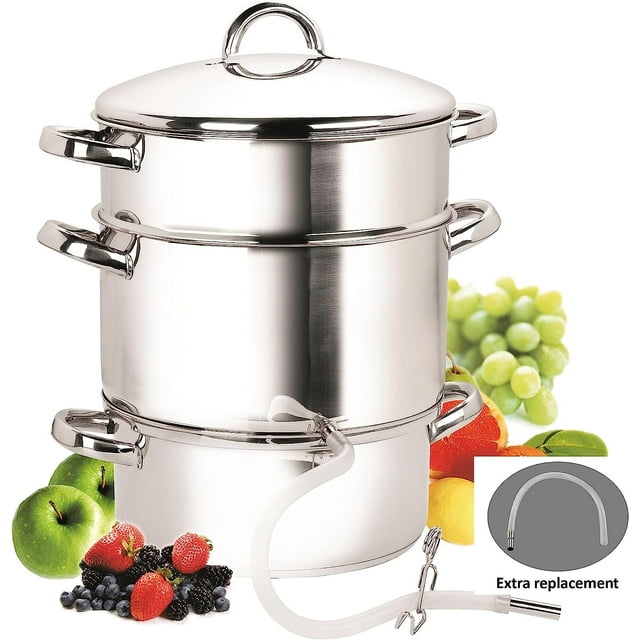 Cook N Home 11-Quart Stainless Steel Juicer Steamer Cookware Set for ...