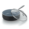Cook N Home Nonstick Ceramic 3.5-QT Deep Saute Pan with Lid, 9.5-inch ...
