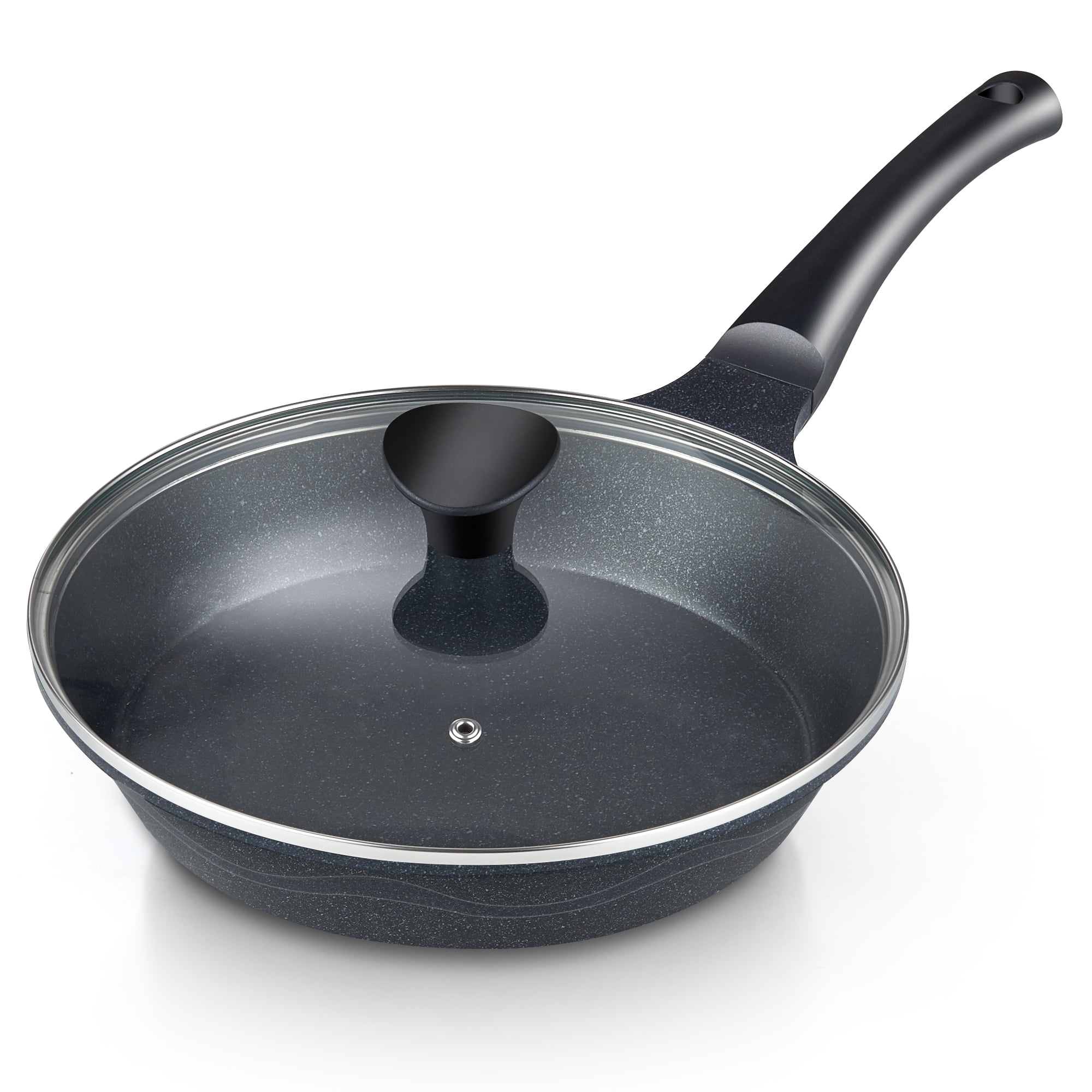 Cook N Home Nonstick Marble coating Saute Skillet Pans 10.5-inch with ...