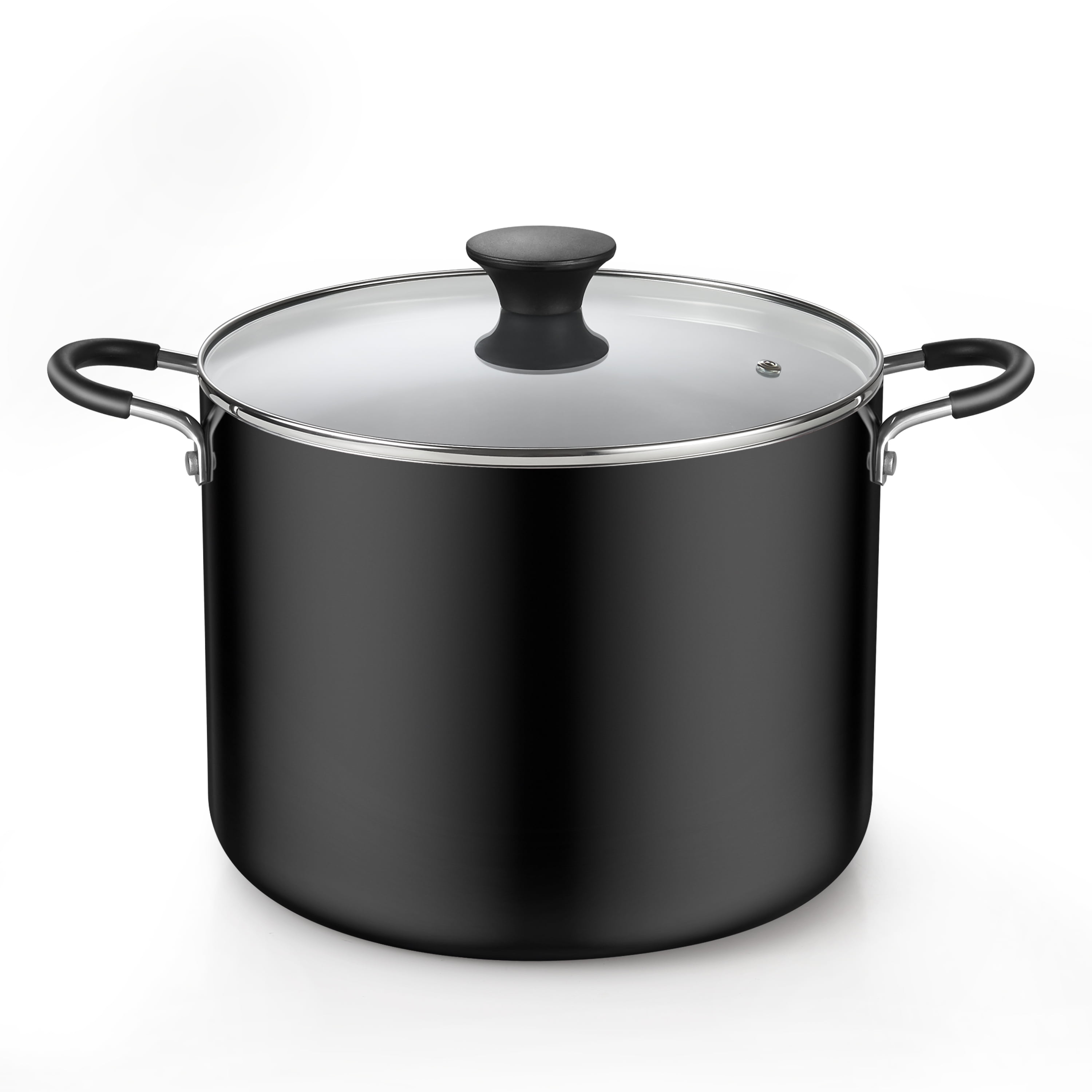 Cook N Home Nonstick Stockpot with Lid 10.5-QT, Professional Deep ...