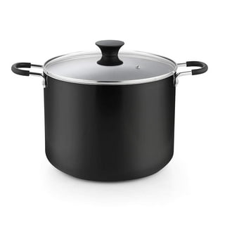 Cook N Home Nonstick Stockpot with Lid 6-QT, Professional Deep Cooking ...