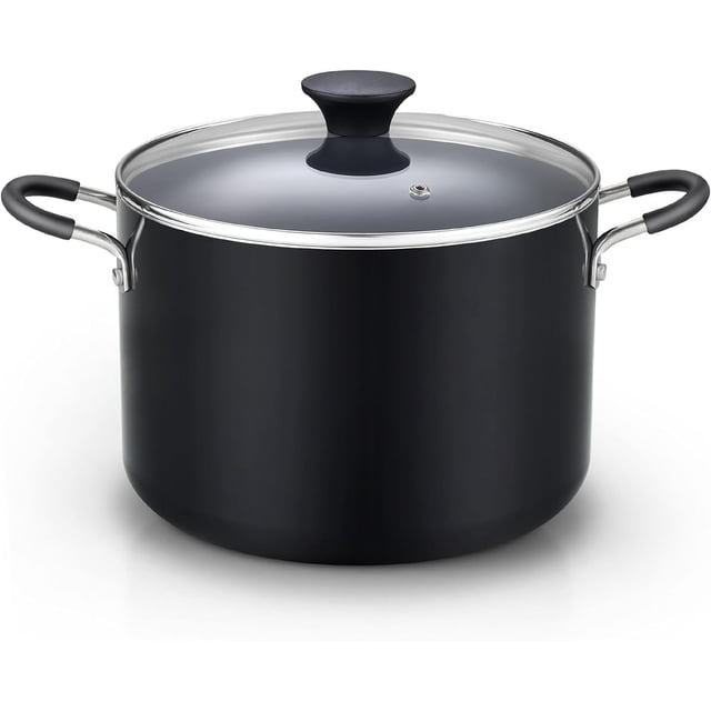 Cook N Home Nonstick Stockpot with Lid 8-QT, Professional Deep Cooking ...