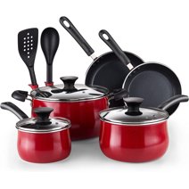 Cook N Home Pots and Pans Nonstick Cookware Set 12-Piece, Kitchen ...