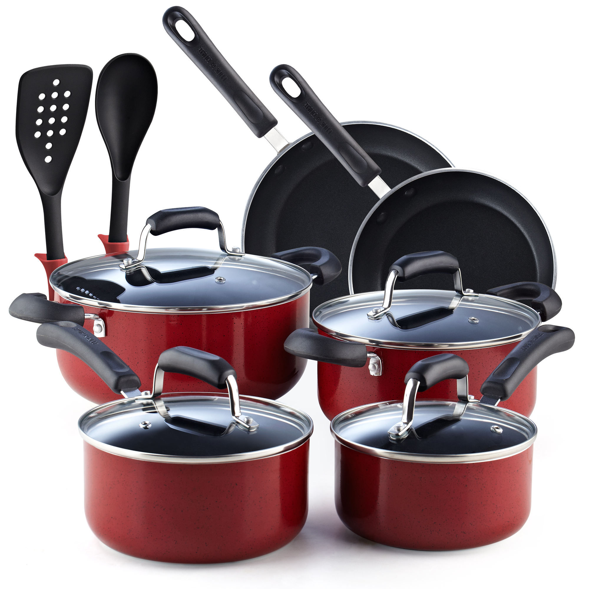 Rachael Ray 15-Piece Get Cooking! Aluminum Nonstick Pots and Pans Set ...