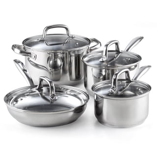 Oster Cuisine Belton 8-Piece Stainless Steel Cookware Set - Walmart.com