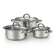 Cook N Home 7-Piece Stainless Steel Induction Cookware Set, Tri-Ply ...