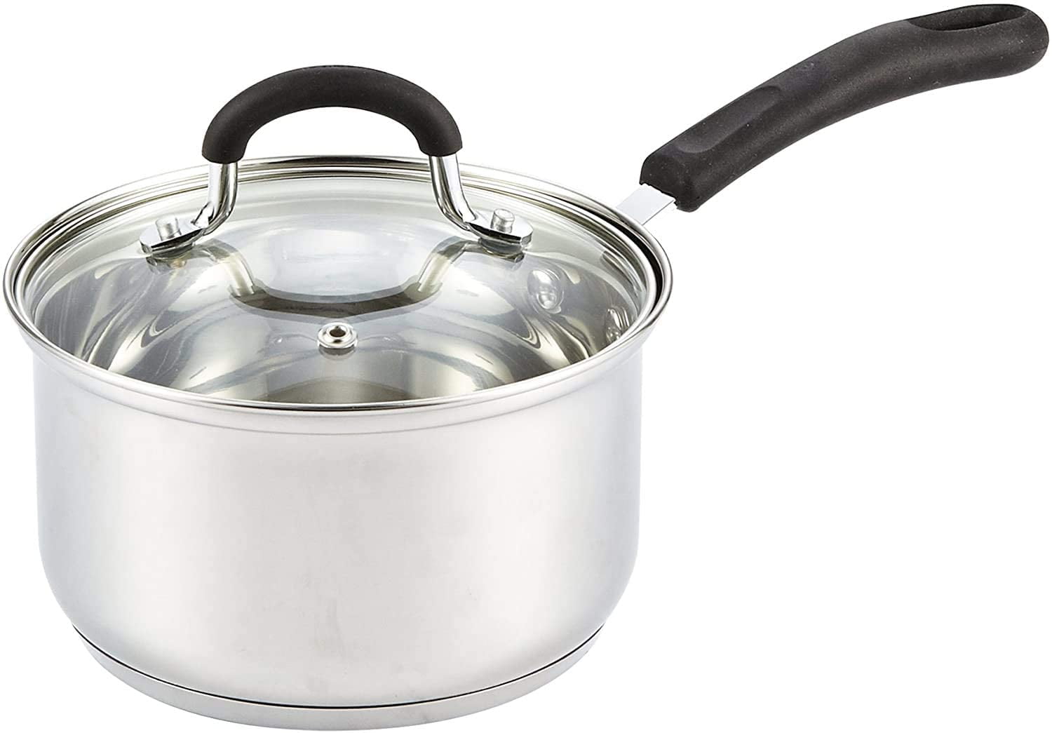 Cook N Home 3 Quart Professional Stainless Steel Saucepan with Stay ...