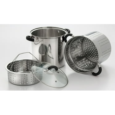 Cook N Home Pasta Pot with Strainer Lid 8-Quart, Stainless Steel Pasta ...