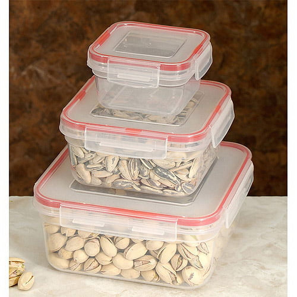 Cook Food Storage Set - 6-Piece Containers with Lock Lids - Walmart.com