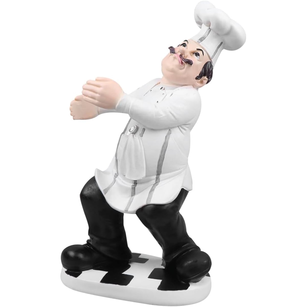 Cook Statue Tabletop Birthday Gift Fat Chef Figurines Bookshelf Statue ...