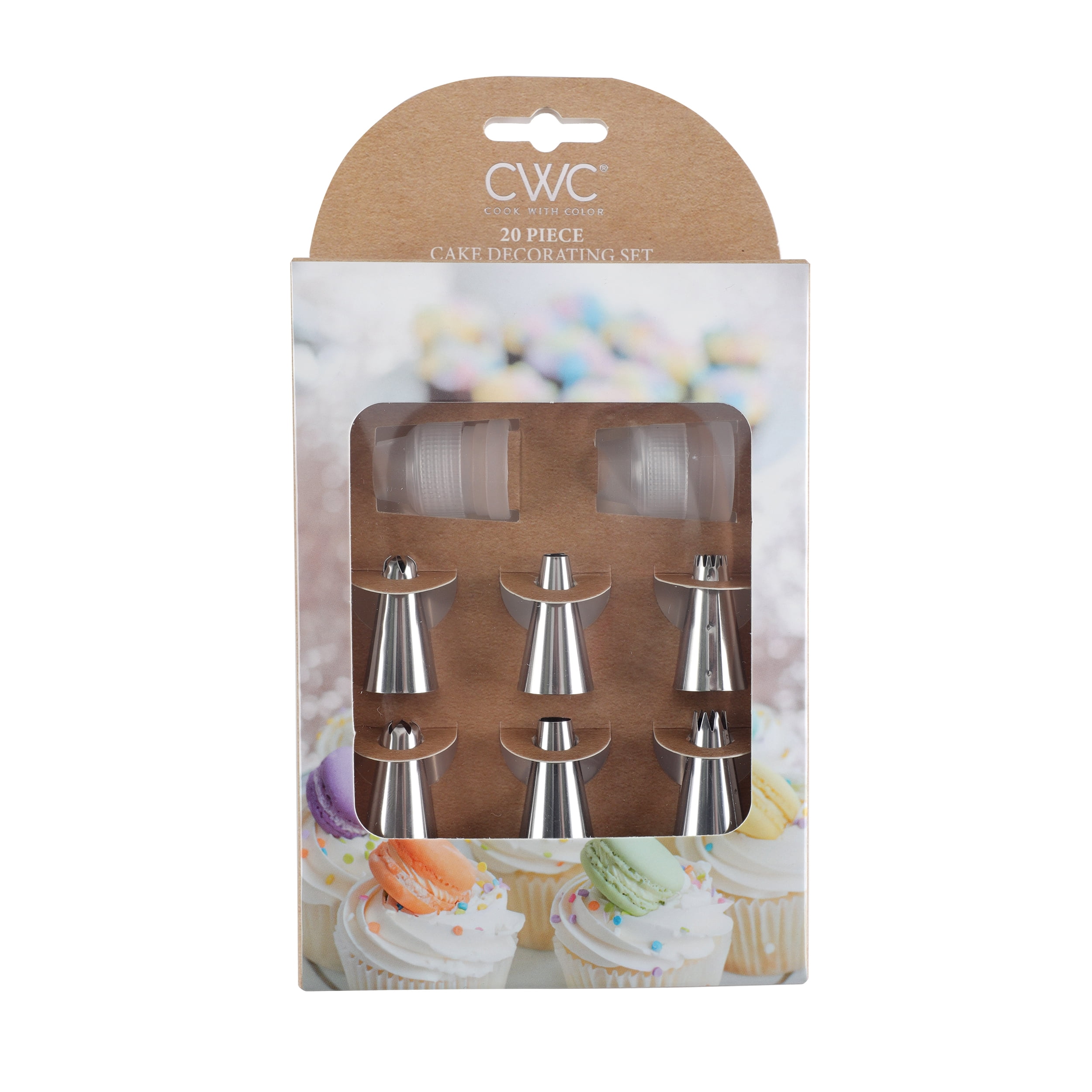 Cook With Color 20-Piece Cake Decorating Set – Essential Tools for ...