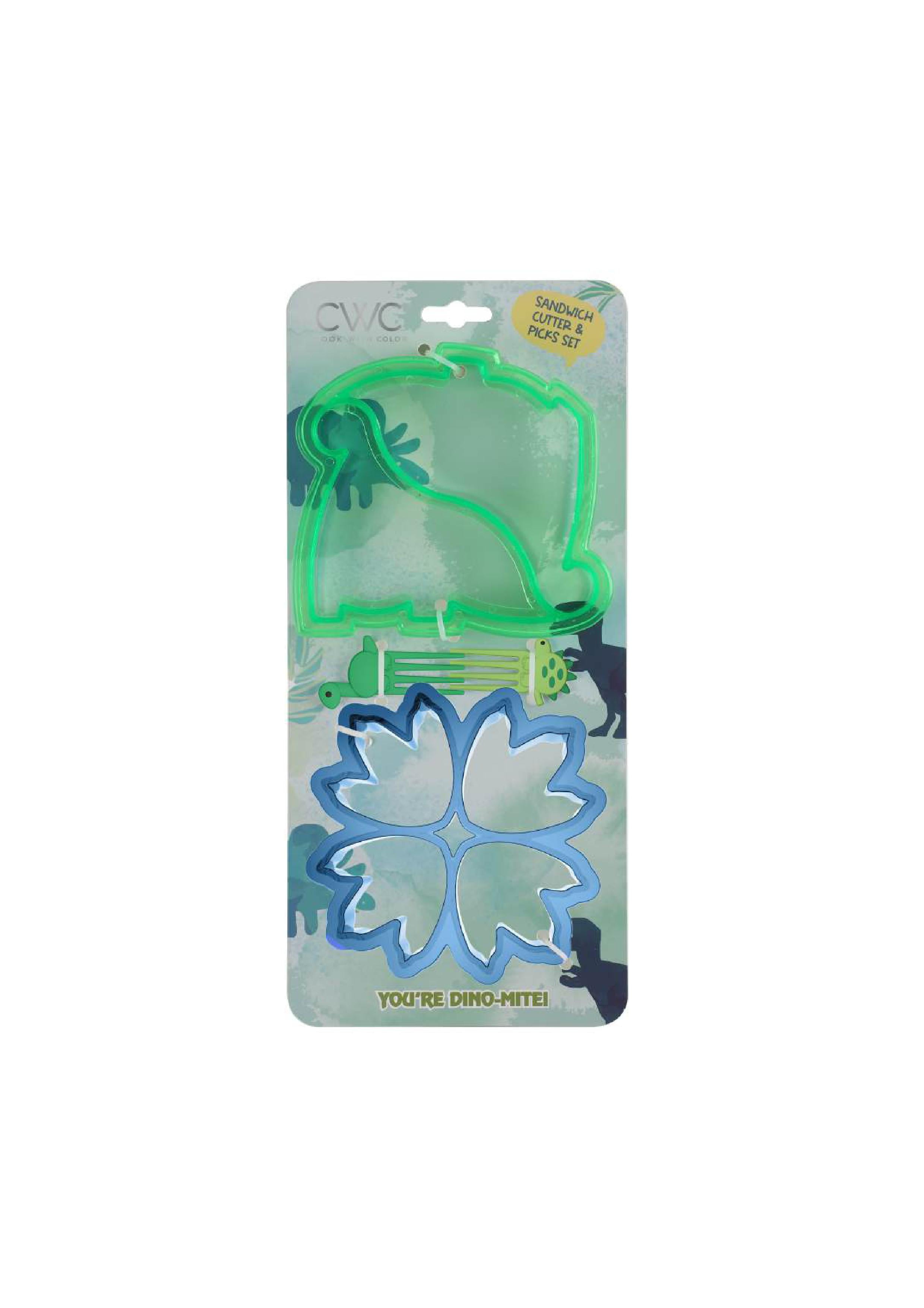 Cook With Color Dino Sandwich Cutters and Picks - Walmart.com