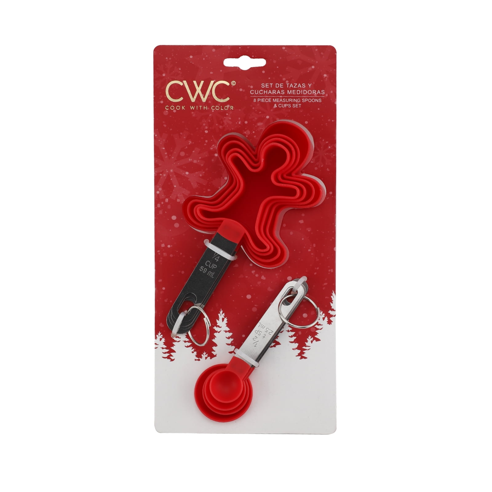 Cook With Color Red Figural Measuring Cups and Spoon Set - Walmart.com