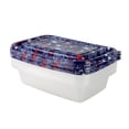 Cook With Color 12 Piece Stackable Plastic Food Storage Container Set ...