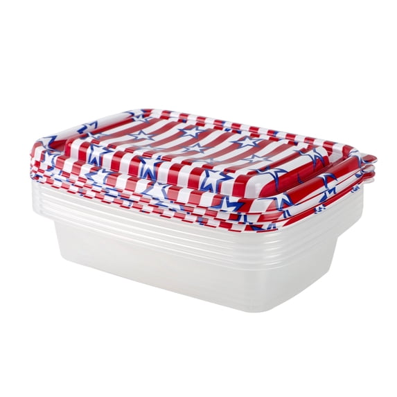 Cook With Color 12 Piece Stackable Plastic Food Storage Container Set ...