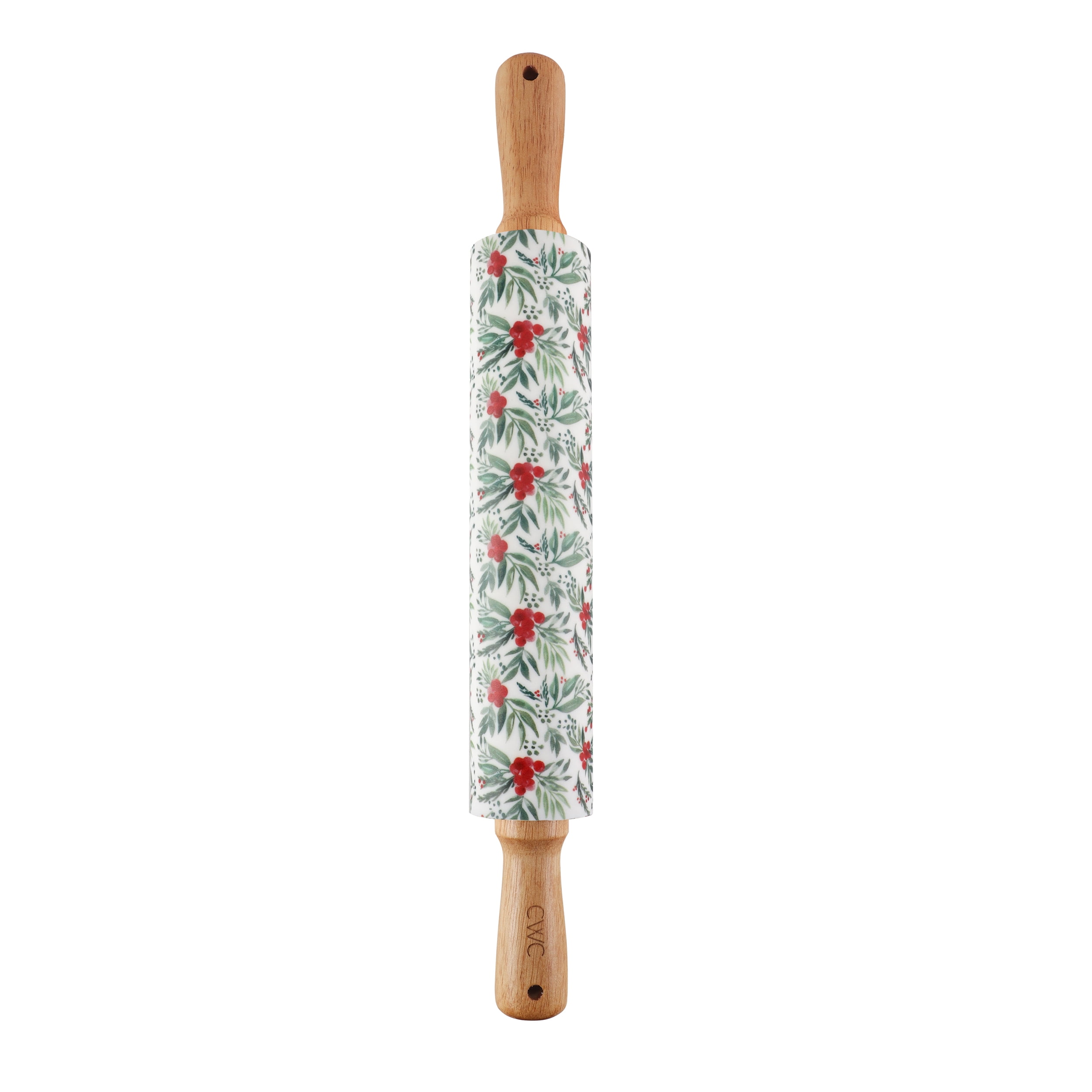 COOK WITH COLOR White 17in Non Stick Silicone Rolling Pin with Firm ...