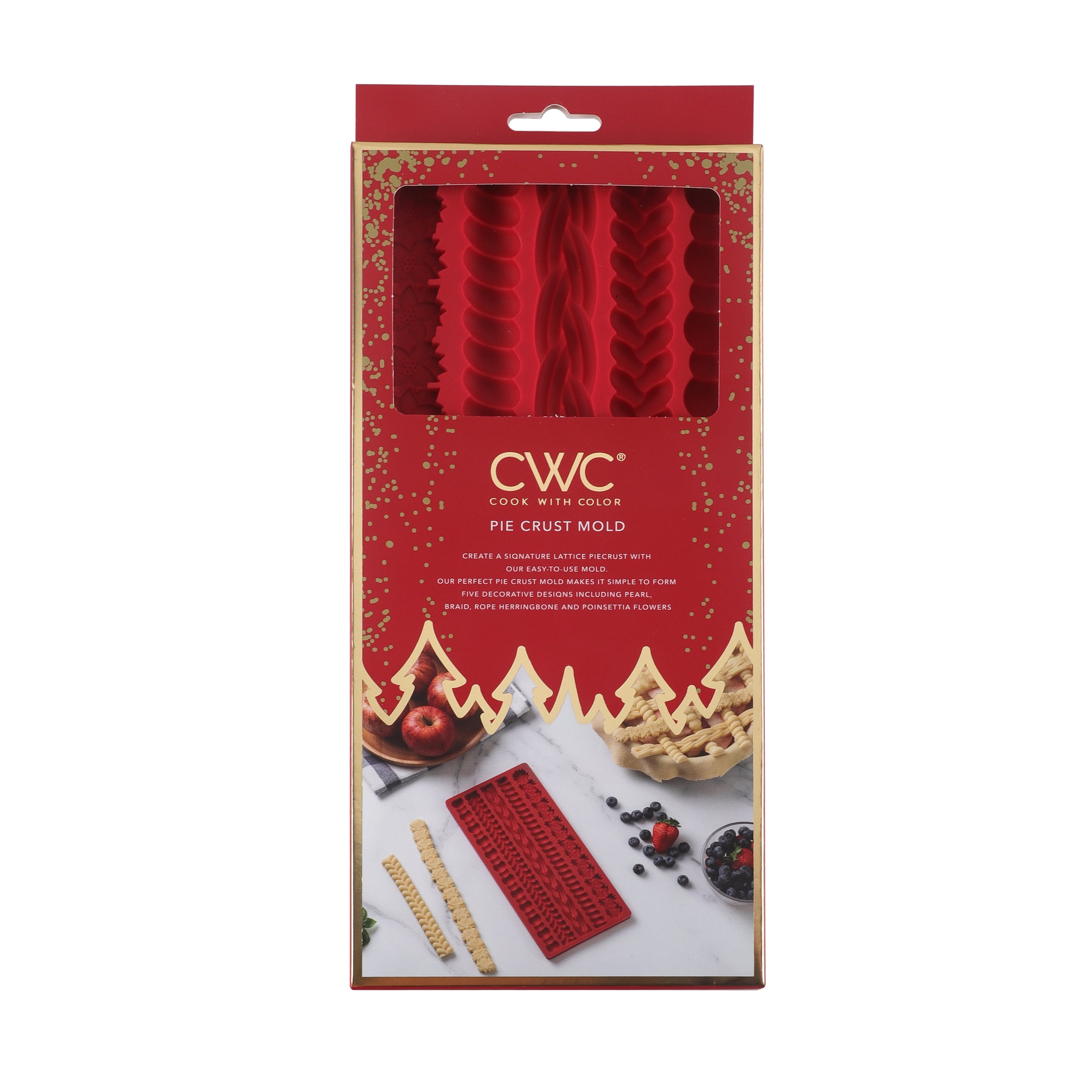 Cook With Color red silicone pie crust mold - Walmart.com