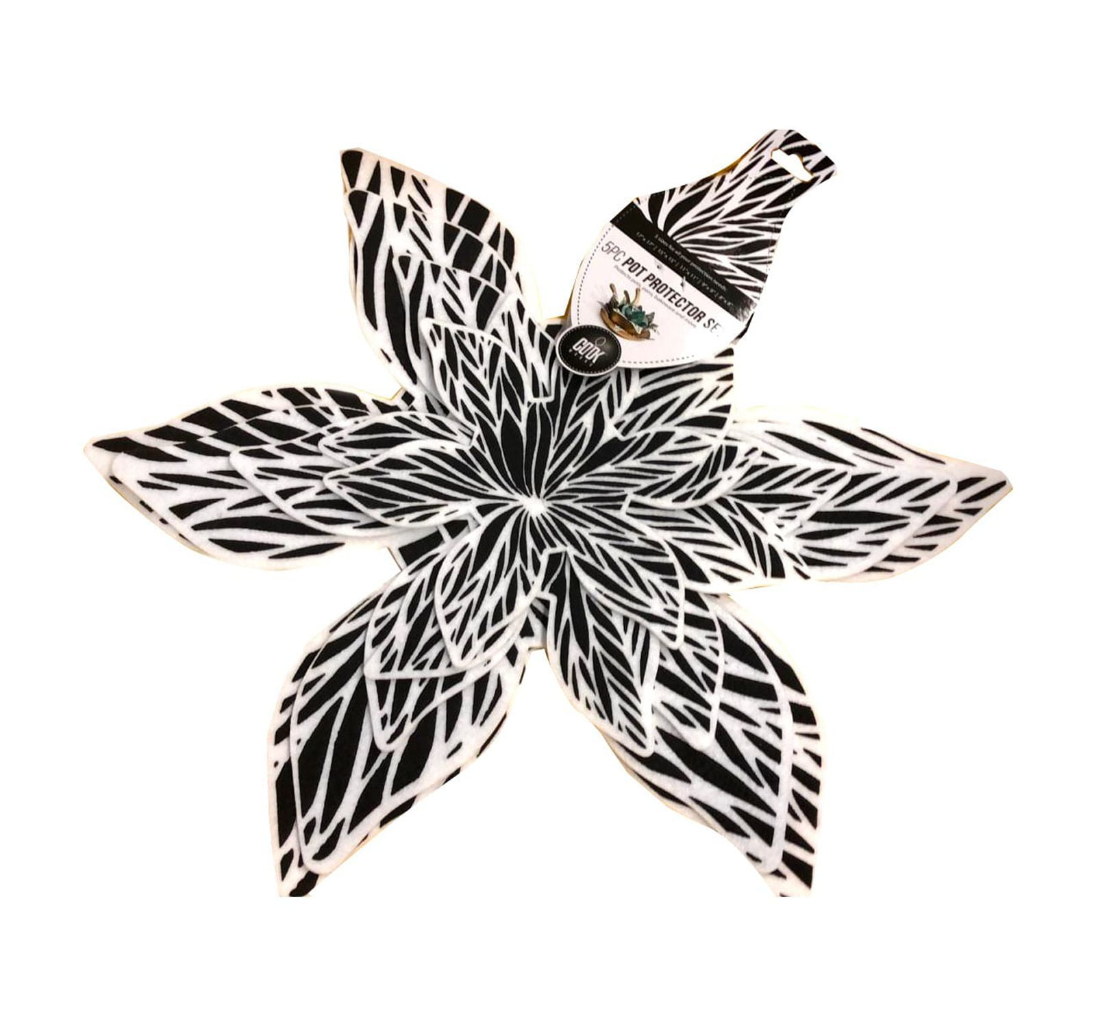 Cook Works 5-Piece Pot Protector Set, Black - Walmart.com