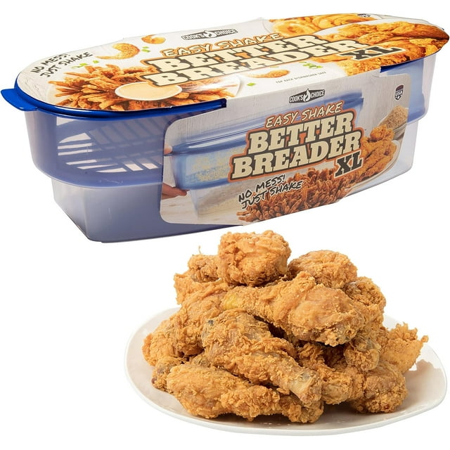 Cook's Choice XL Better Breader Bowl, All-in-One Breading Station Tray ...
