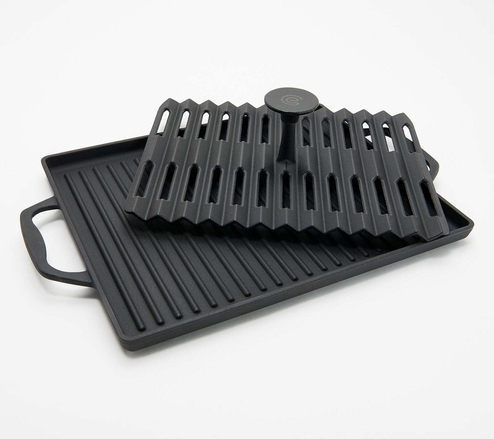 Cook's Essentials Cast-Iron Pan and Press - Walmart.com