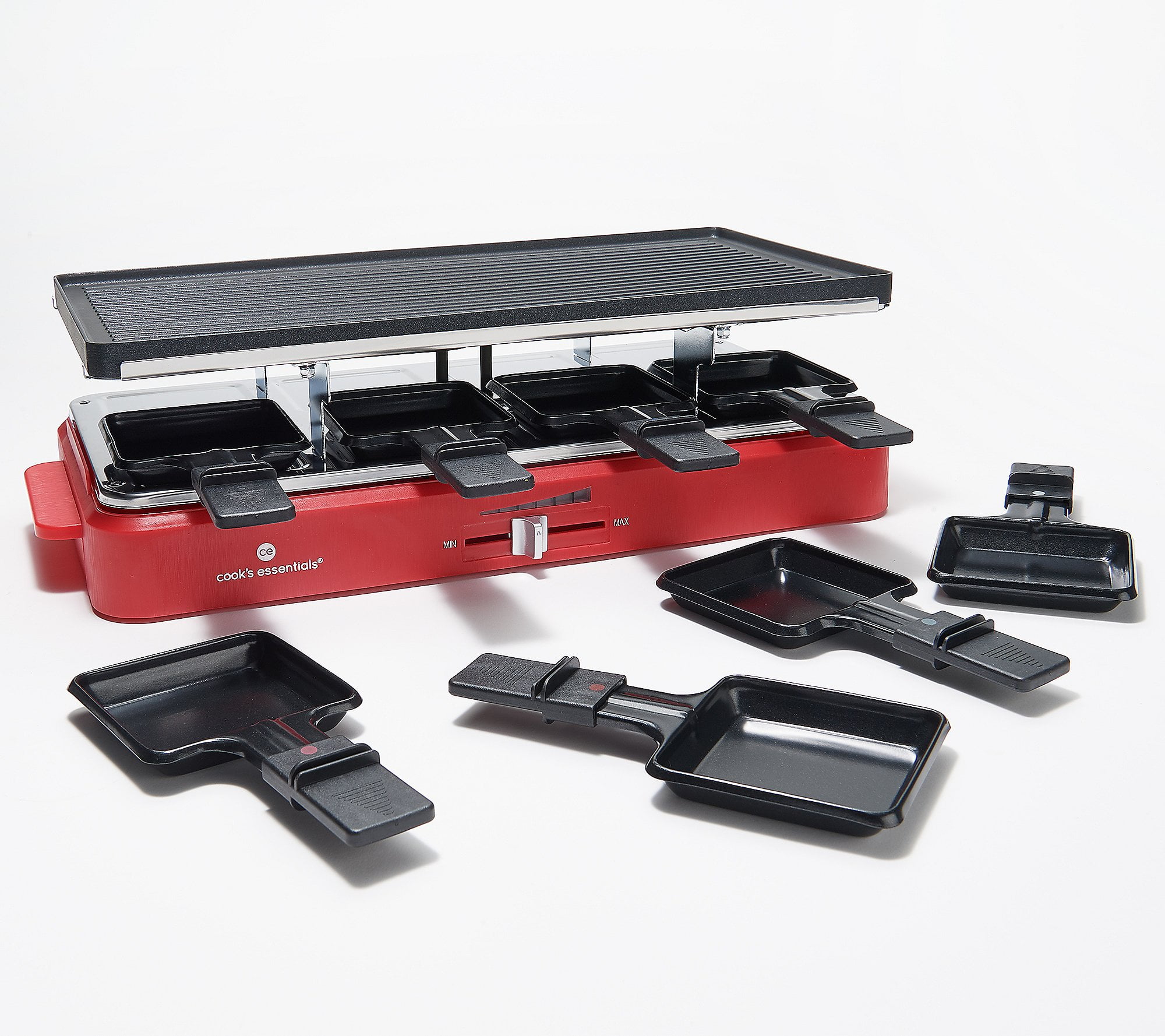 Cook's Essentials Home BBQ Indoor Mini Kitchen Tabletop Grill with 8 ...