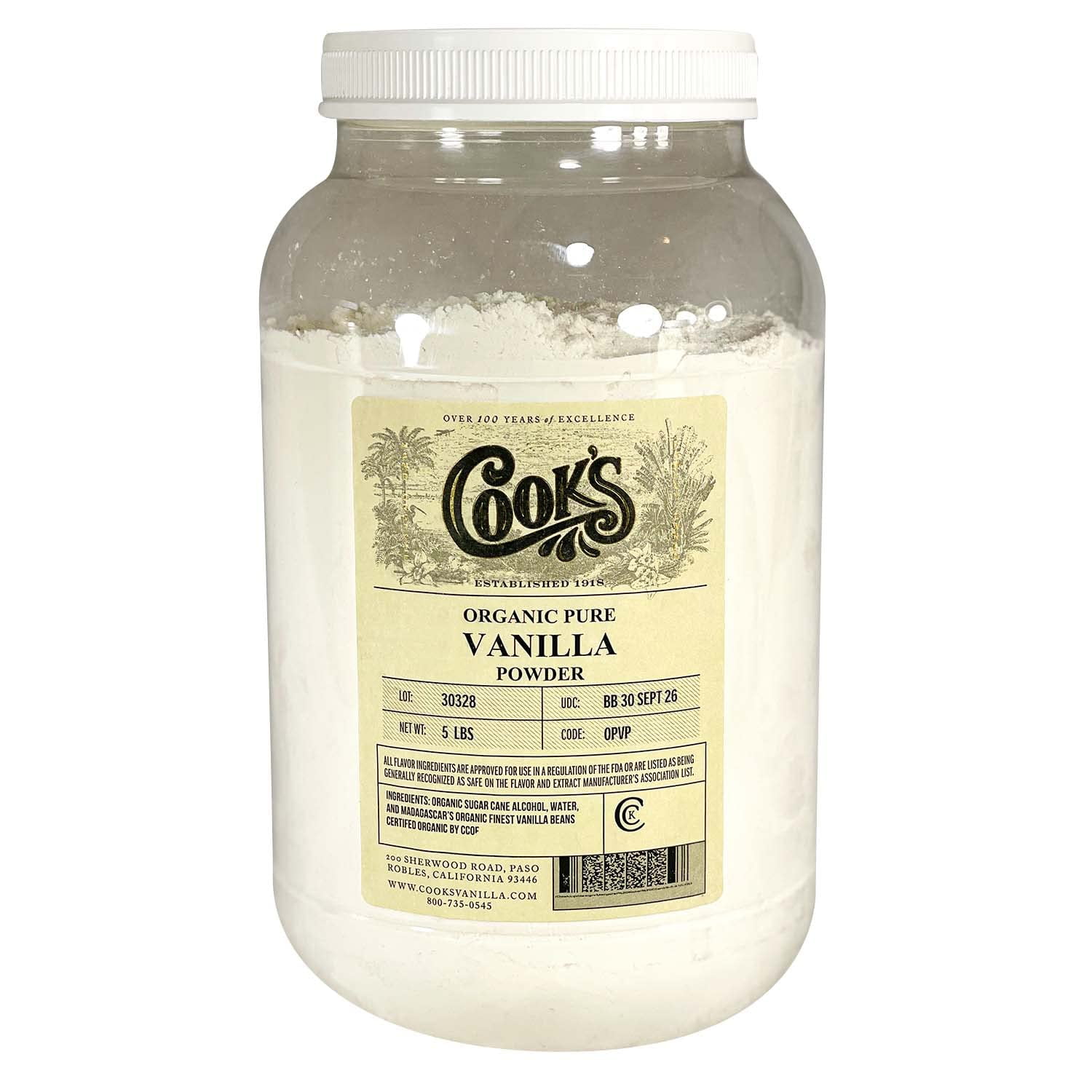 Cook’s, Organic Pure Vanilla Powder, World’s Finest Gourmet Fresh ...