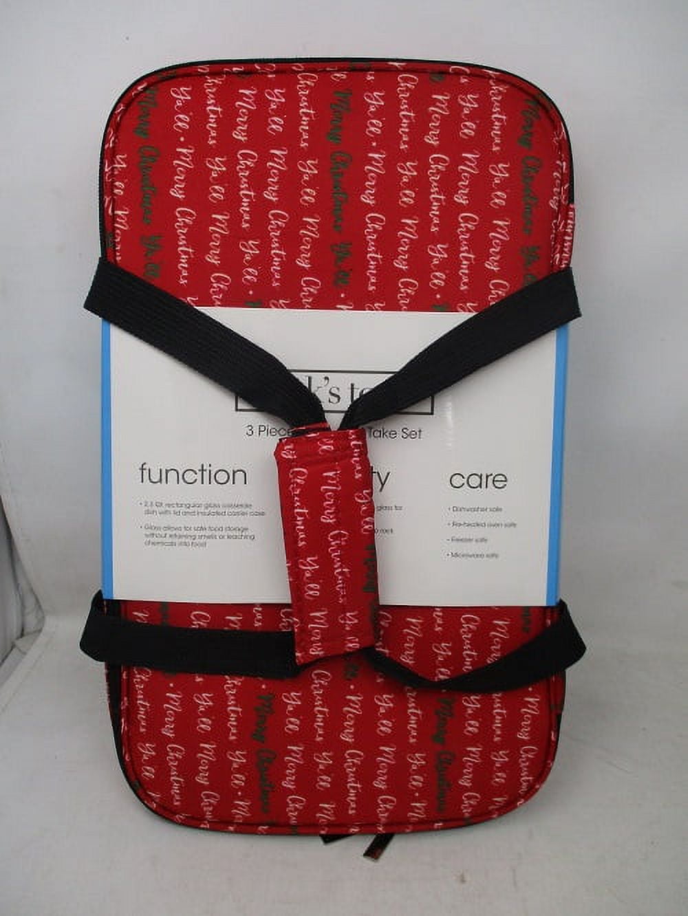 Cook's Tools 3 Piece Bake and Take Holiday Bakeware Set - Merry ...