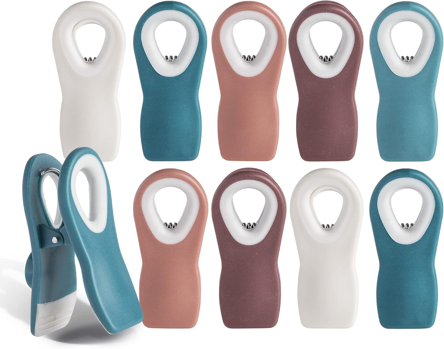 Cook with Color Chip Clips for Bags - Magnetic Bag Chips Set of 10 ...