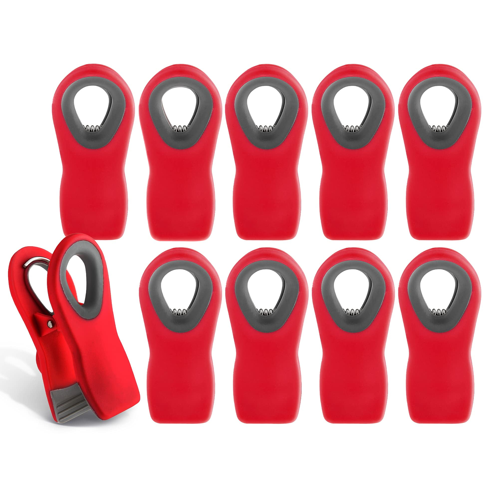 Cook with Color Chip Clips for Bags - Magnetic Bag Chips Set of 10 ...