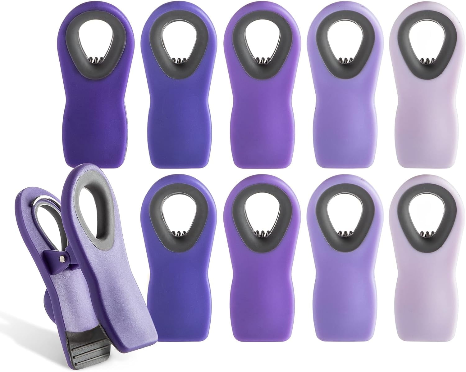 Cook with Color Chip Clips for Bags - Magnetic Bag Chips Set of 10 ...