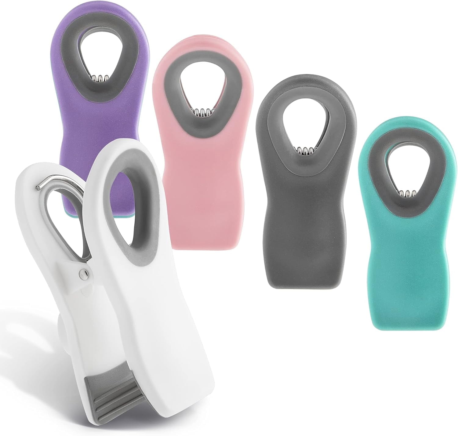 Cook with Color Chip Clips for Bags - Magnetic Bag Chips Set of 5 ...