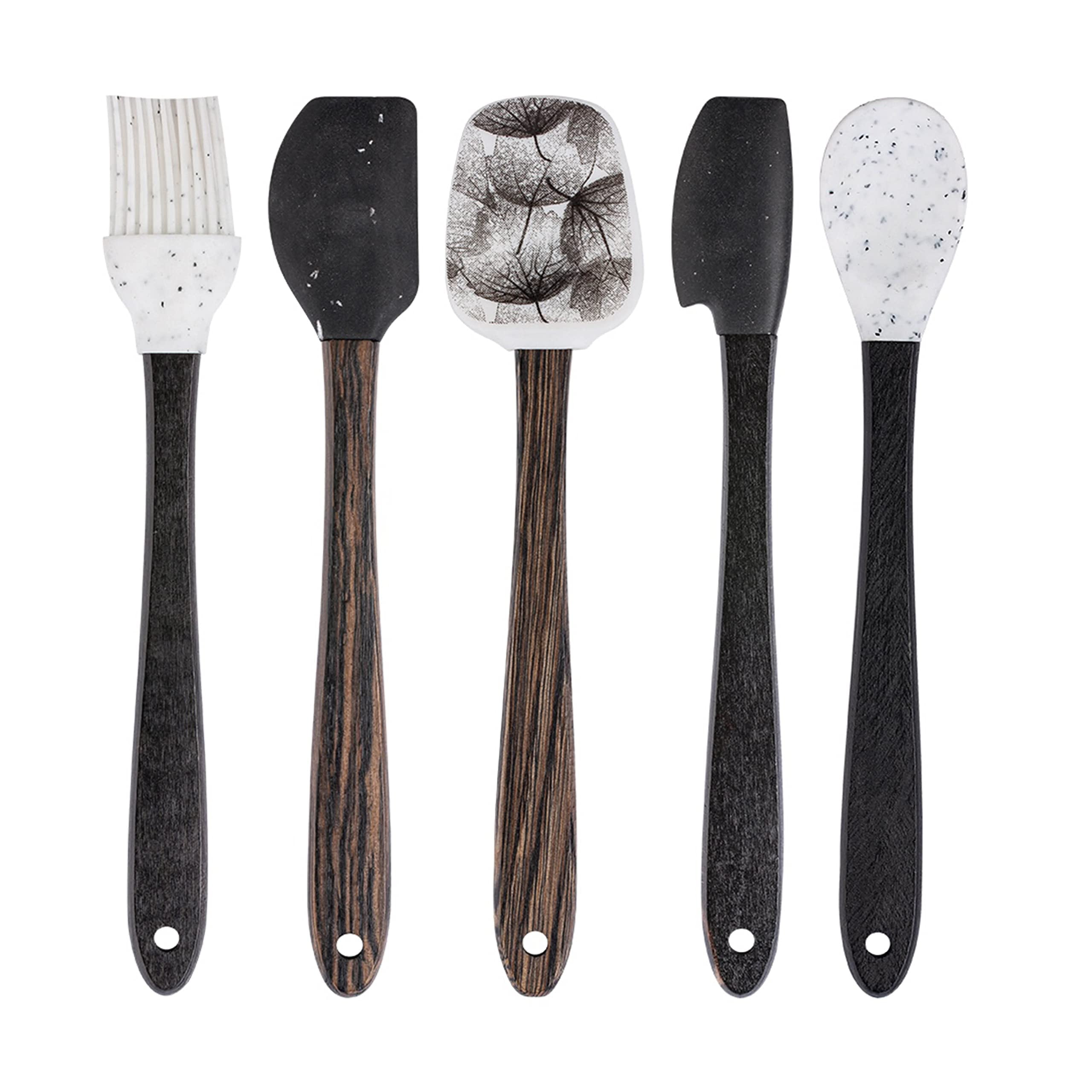 Cook with Color Silicone Kitchen Utensils 4 Piece Set, Spoon, Brush ...