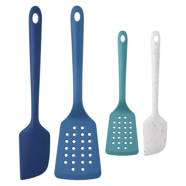 Cook with Color Silicone Kitchen Utensils 4 Piece Set, Spoons ...