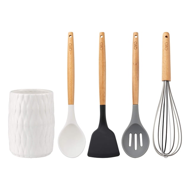 Cook with Color Silicone Kitchen Utensils Sets, Spatulas and Cooking ...
