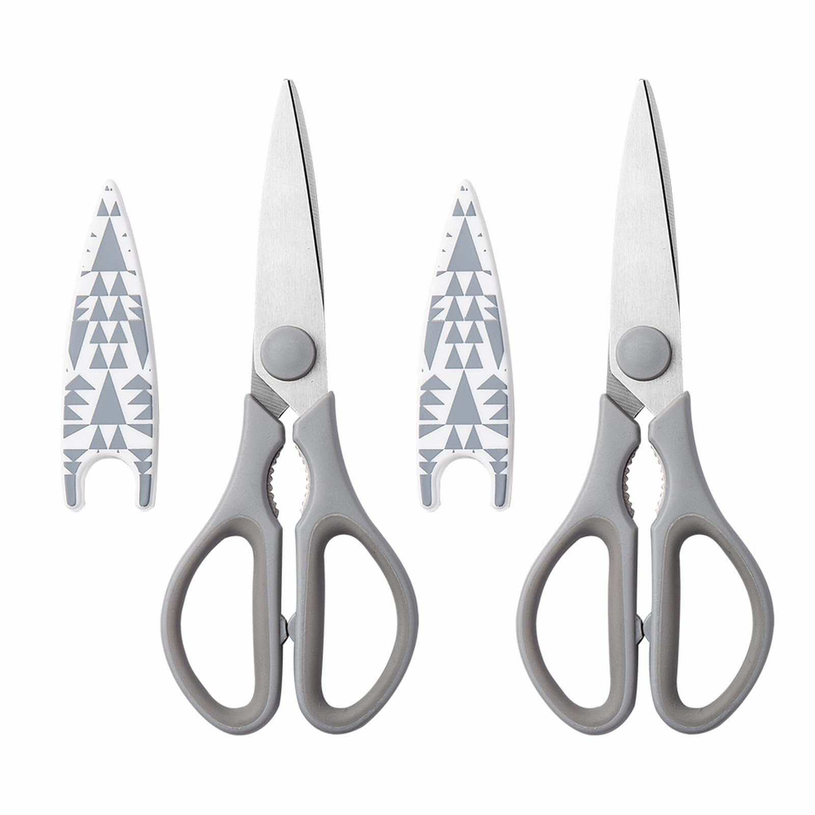 Cook with Color Stainless Steel Scissors with Soft Grip Handles and ...
