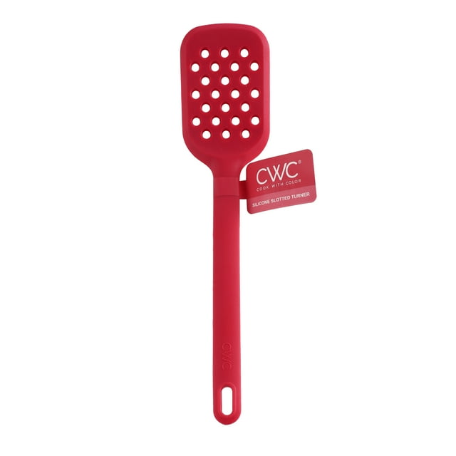Cook with Color Turner Heat Resistant 12" Silicone Slotted Spatula ...