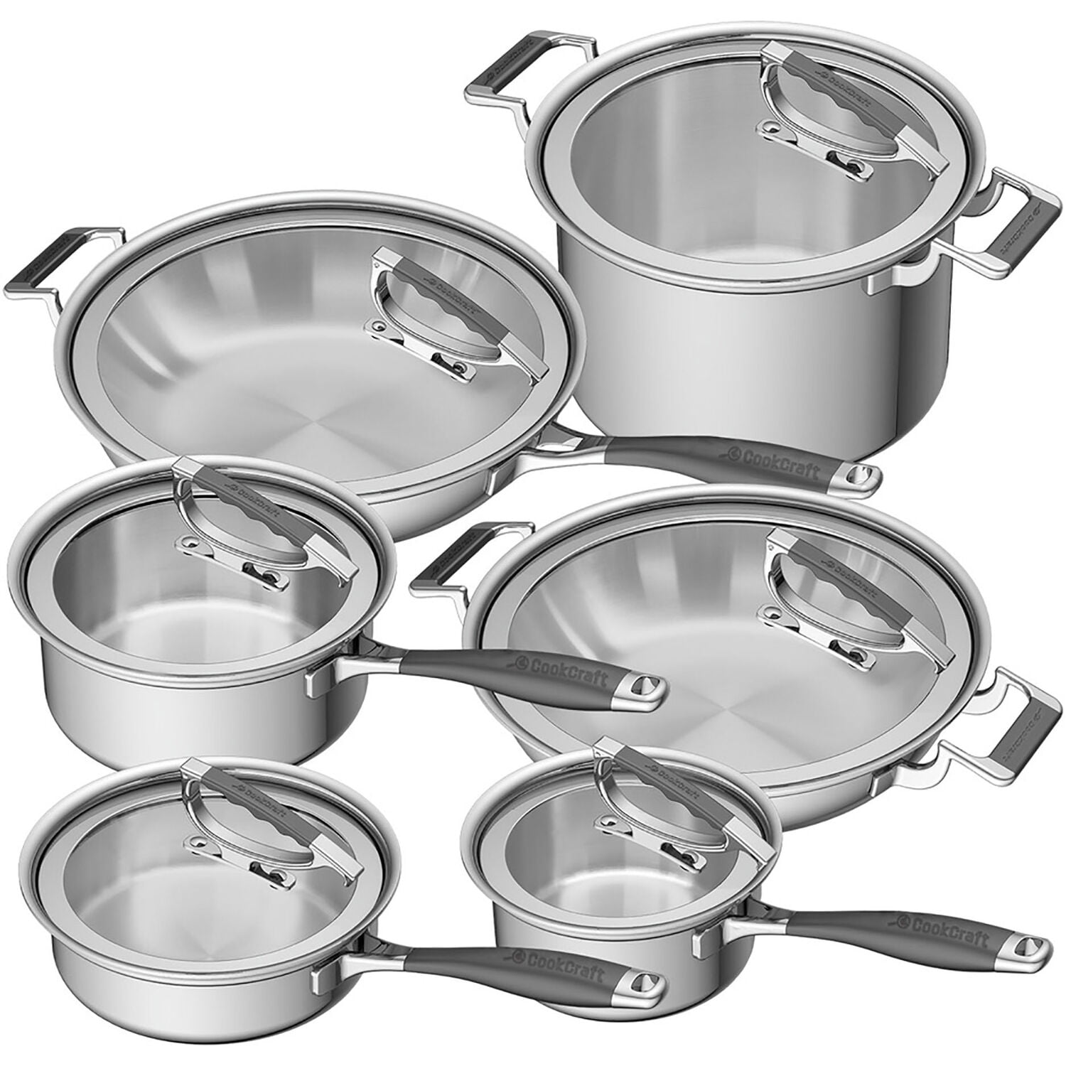 CookCraft 12-piece Grand Collection Cookware Set - Walmart.com