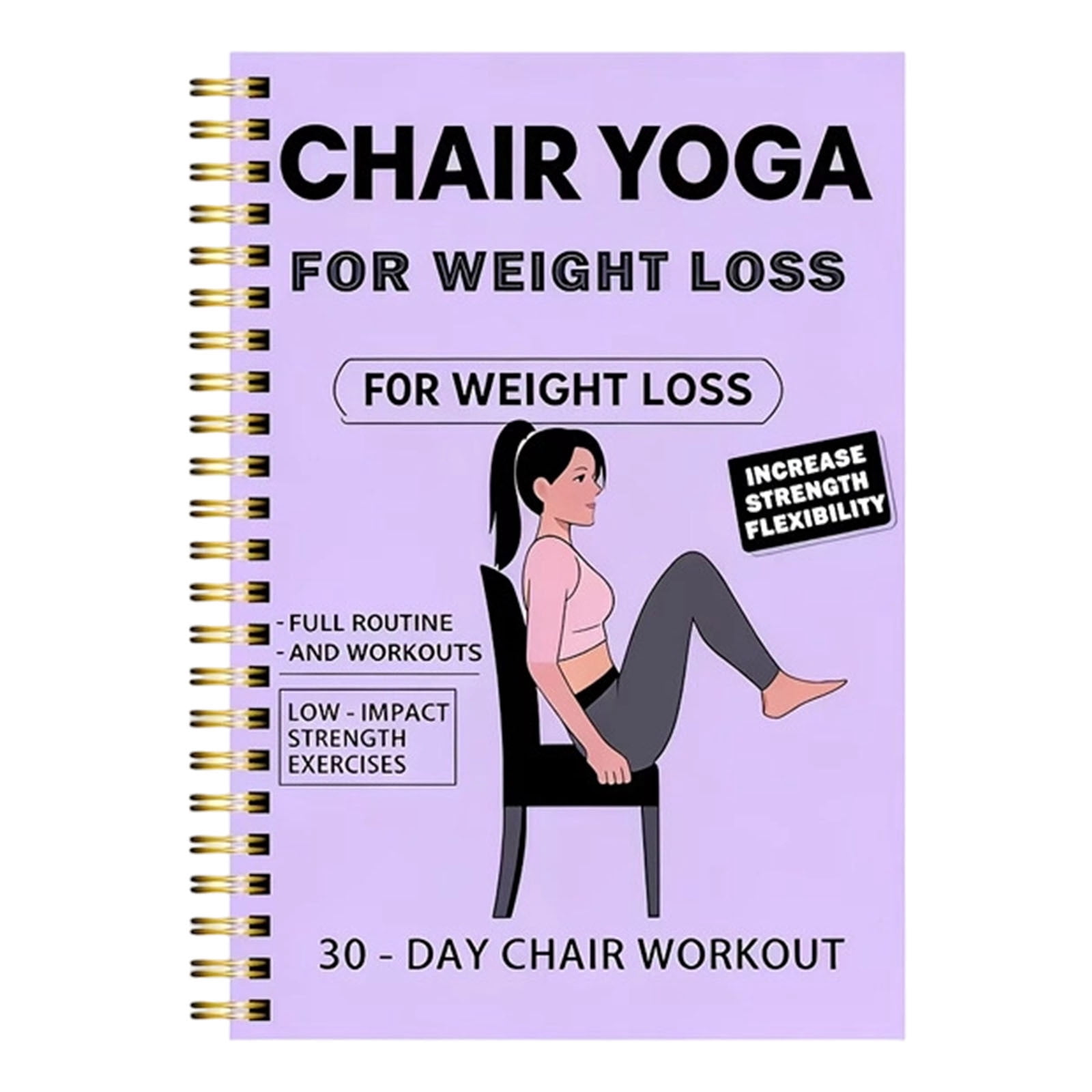 CookMate Chair Yoga Book for Seniors Over 60,30-Day Spiral Workout ...