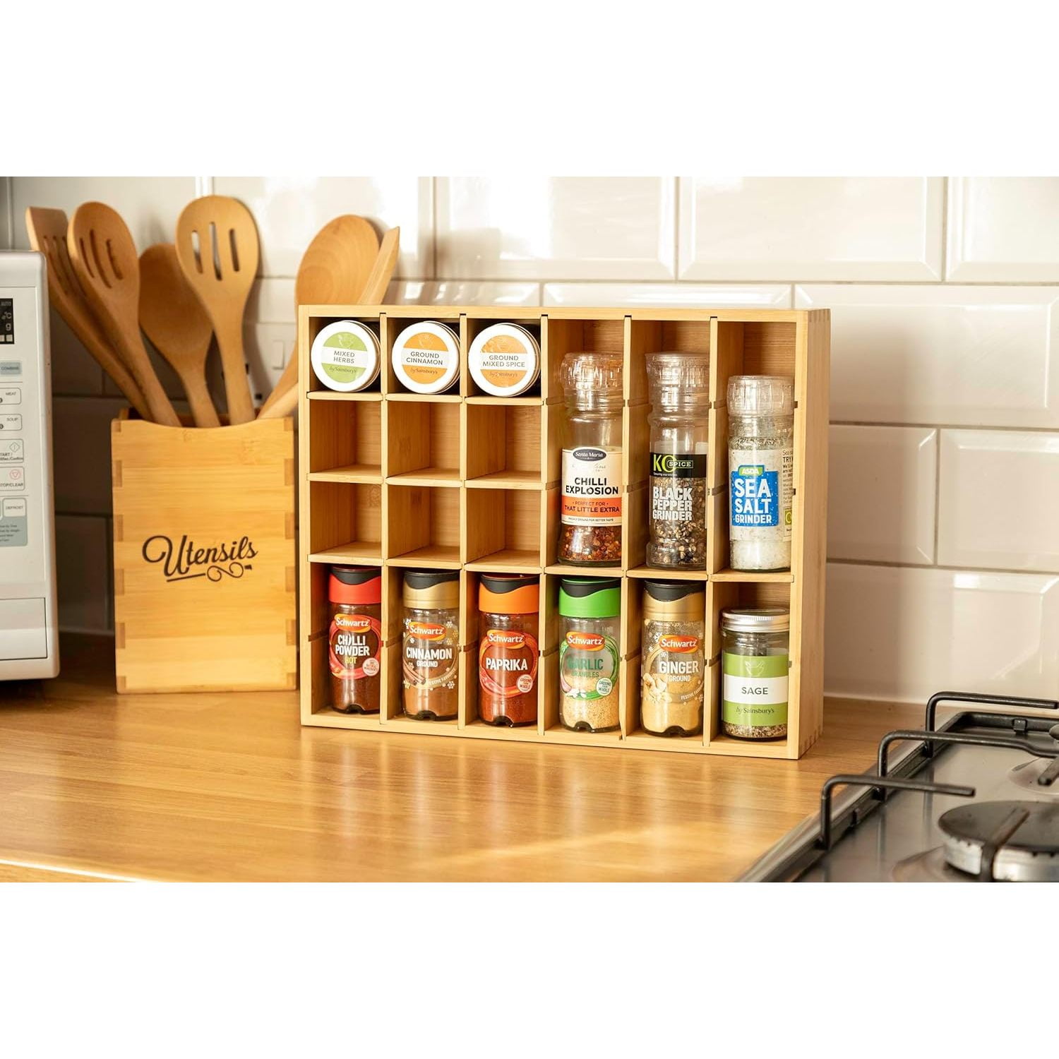 Cookbook People Multikeep Adjustable Shelf - Spice Rack, Floating Shelf ...