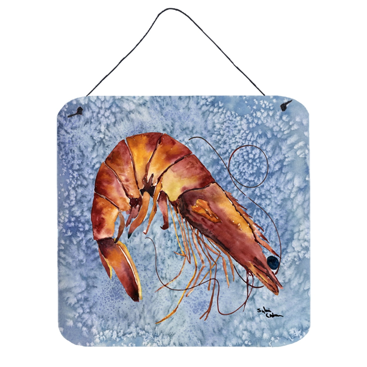 Cooked Shrimp Cool Blue Water Wall or Door Hanging Prints - Walmart.com